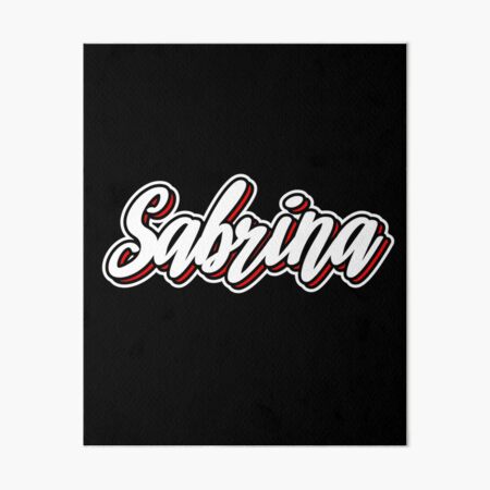 "Sabrina first name - hand lettering design" Art Board Print by sulies ...