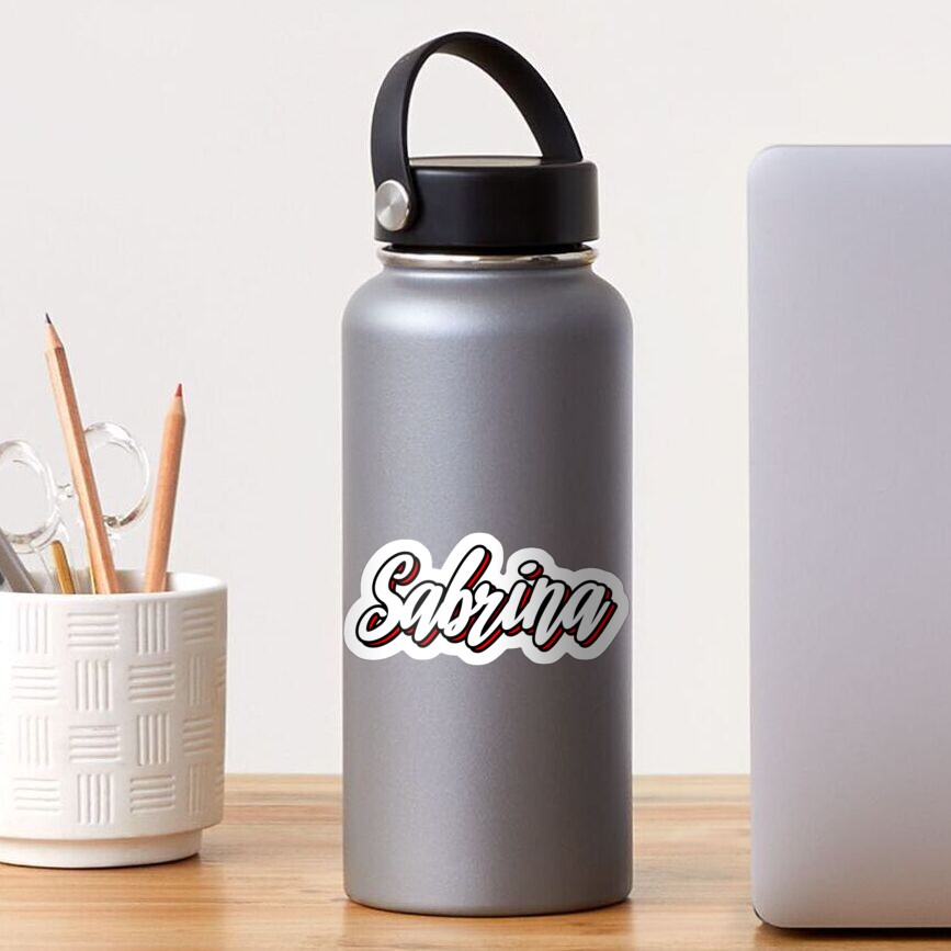 "Sabrina first name - hand lettering design" Sticker by sulies | Redbubble