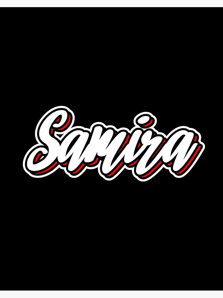 "Samira first name - hand lettering design" Art Board Print by sulies ...