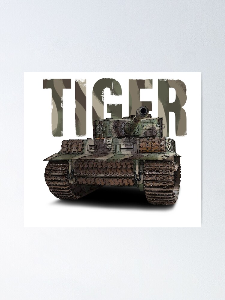 "Tiger Tank" Poster by Le-Graoully | Redbubble