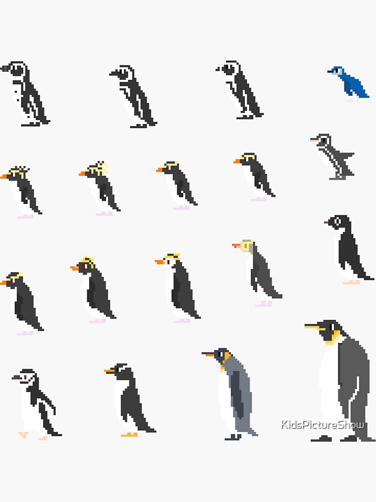 "Penguins - The Kids' Picture Show" Sticker for Sale by KidsPictureShow ...