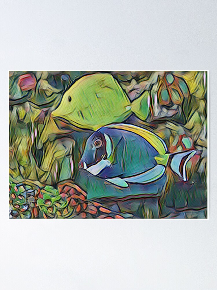"Tropical Ocean Fish" Poster by MaxnGeorge | Redbubble