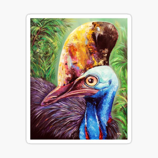 "Cassowary" Sticker by karingetaz | Redbubble