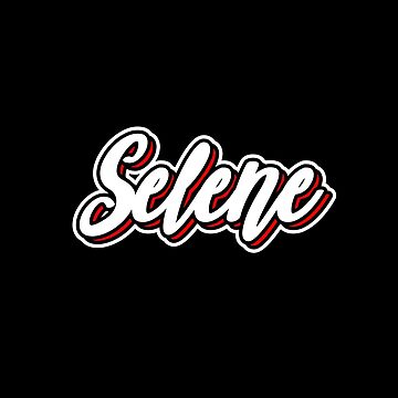 "Selene first name - hand lettering design" Sticker by sulies | Redbubble