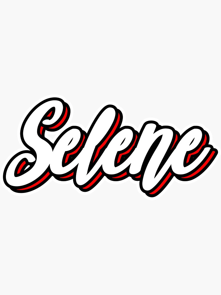 "Selene first name - hand lettering design" Sticker by sulies | Redbubble