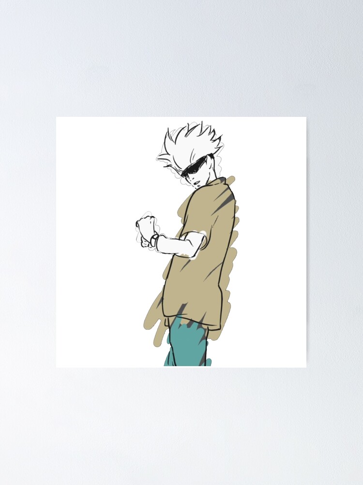 "gojo dance" Poster for Sale by snailhunter66 | Redbubble