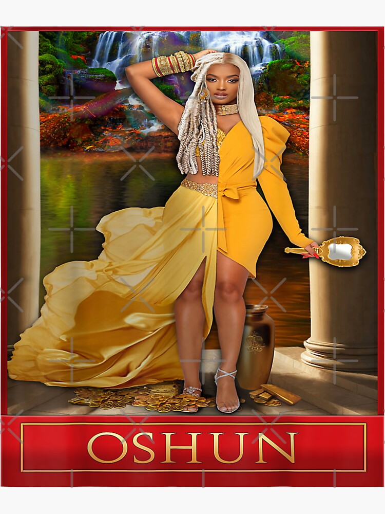 "Oshun, Osun, Oxum, Ochun " Sticker for Sale by PanZhi | Redbubble