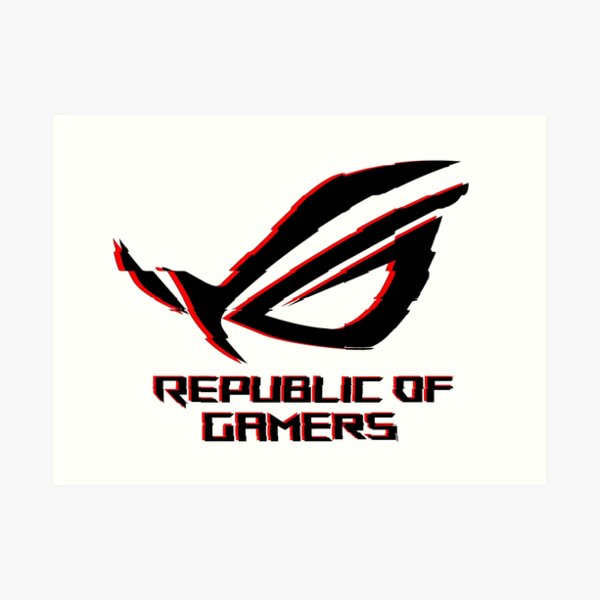 "Asus Rog Republic Of Gamers" Art Print by Nanisdafne | Redbubble