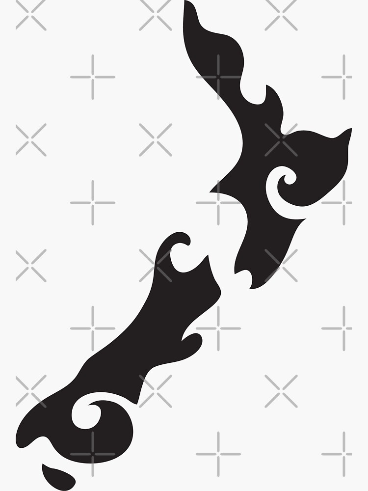 "NEW ZEALAND map with NZ tattoo tribal design" Sticker for Sale by ...