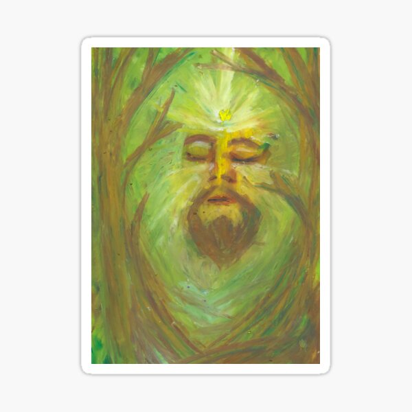 "Serenity (Sylvan Self-Portrait)" Sticker for Sale by mathieubolomey ...