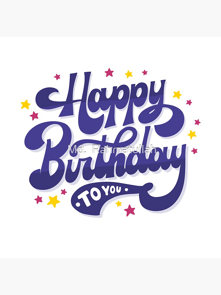 "Happy Birthday Design for Reb Bubble " Sticker by sharifratah | Redbubble