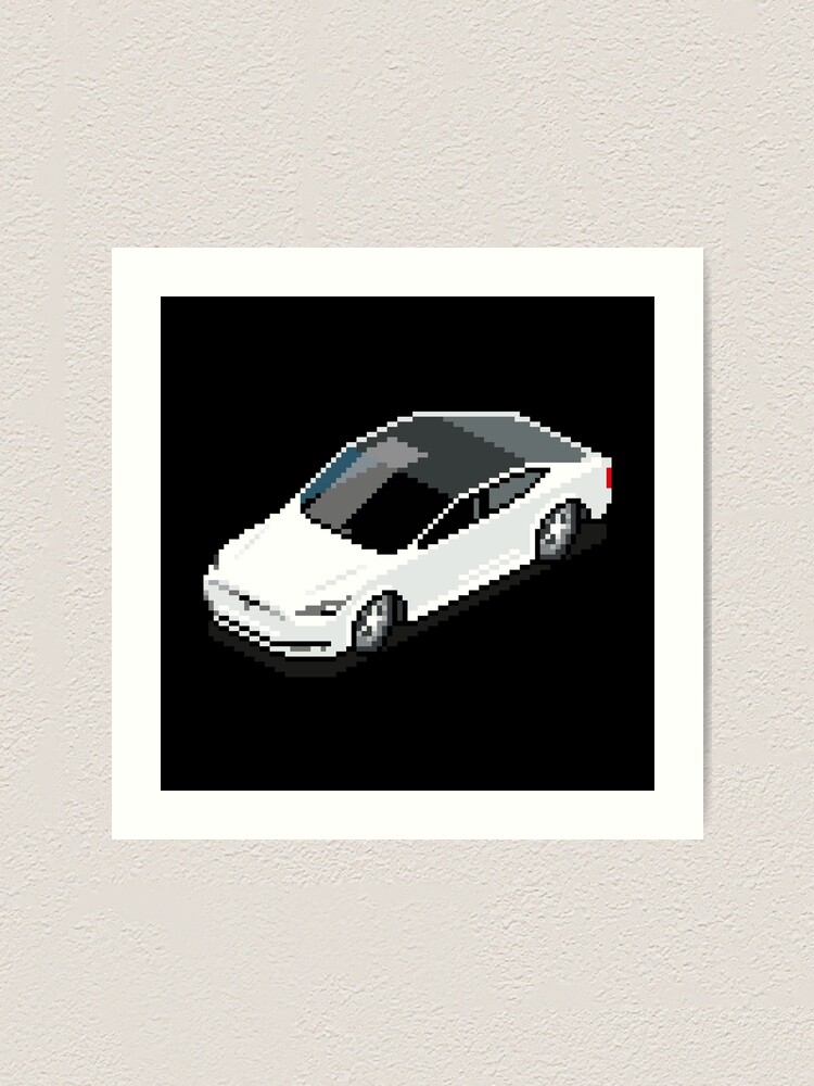 "Tesla Pixel Art" Art Print for Sale by happiness18 | Redbubble