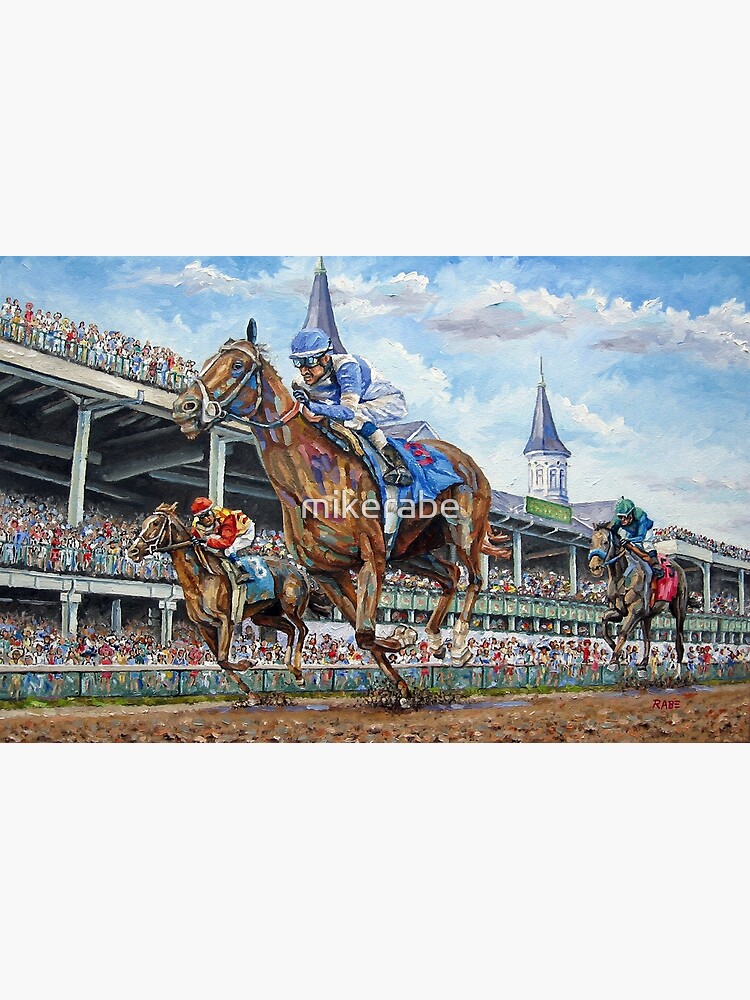 "Kentucky Derby - Down the Stretch" Art Print for Sale by mikerabe ...