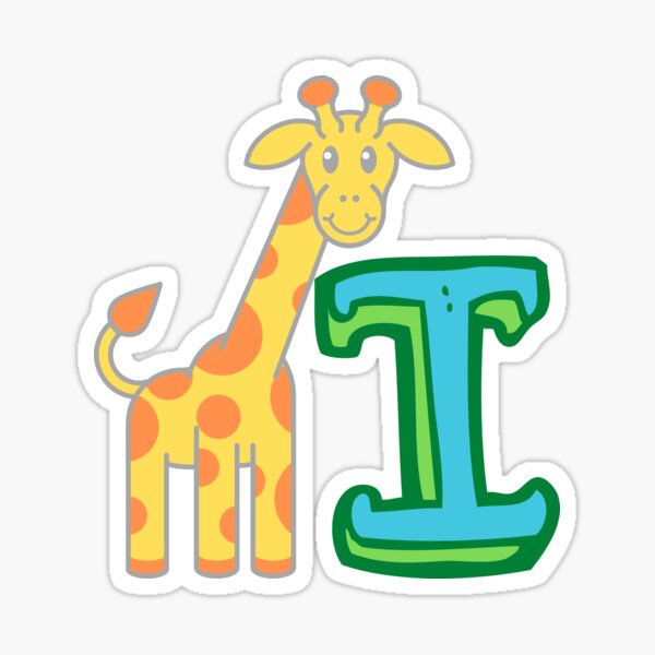 "Colorful Giraffe" Sticker for Sale by IrenaAner | Redbubble