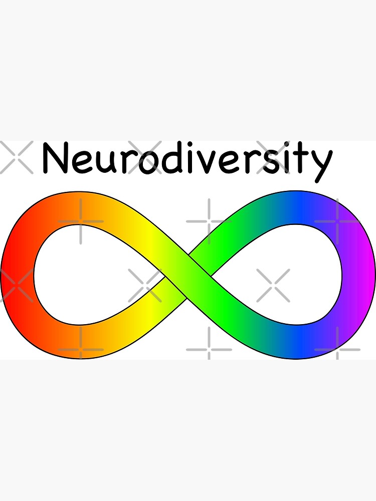 "Rainbow Neurodiversity Infinity" Poster for Sale by emilyrosew1 ...