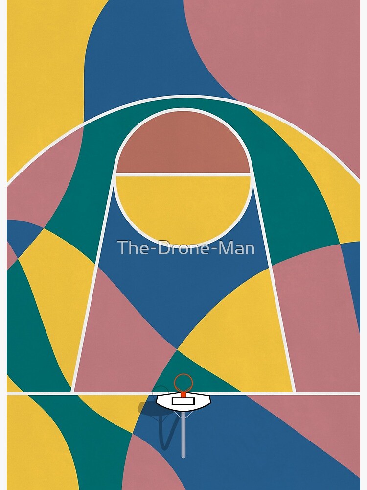 "Abstract Basketball Court From Above" Art Board Print for Sale by The ...