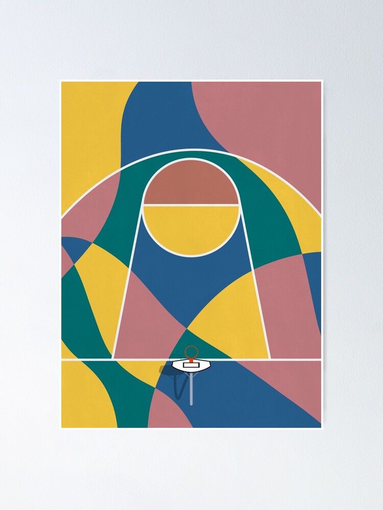 "Abstract Basketball Court From Above" Poster for Sale by The-Drone-Man ...