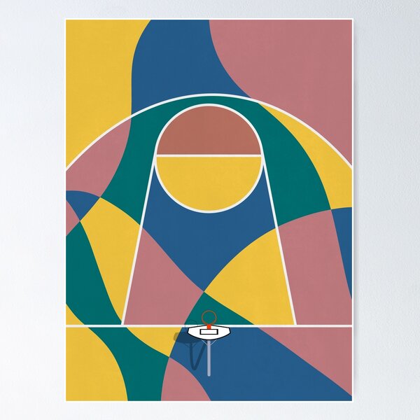 "Abstract Basketball Court From Above" Poster for Sale by The-Drone-Man ...