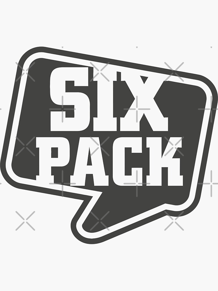 "Six pack" Sticker by Fonis89 | Redbubble