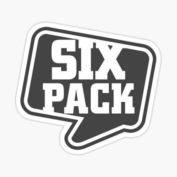 "Six pack" Sticker by Fonis89 | Redbubble