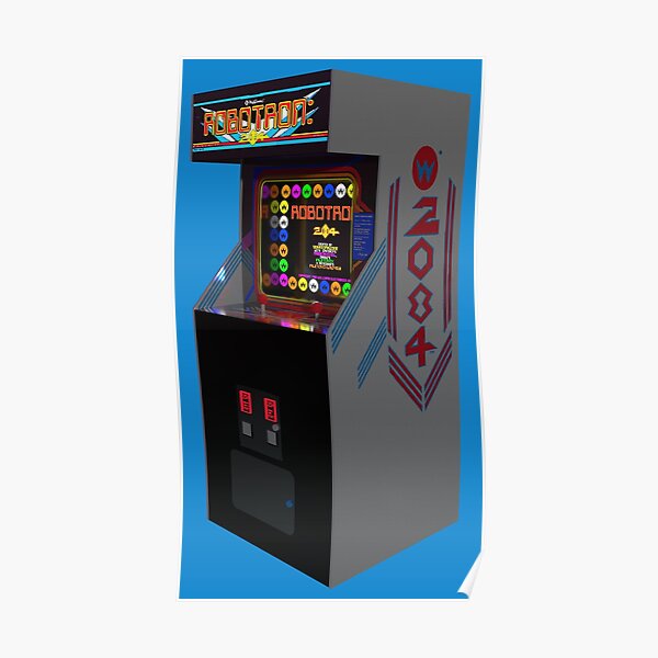 "Robotron 2084 Arcade Cabinet" Poster by teratoma | Redbubble