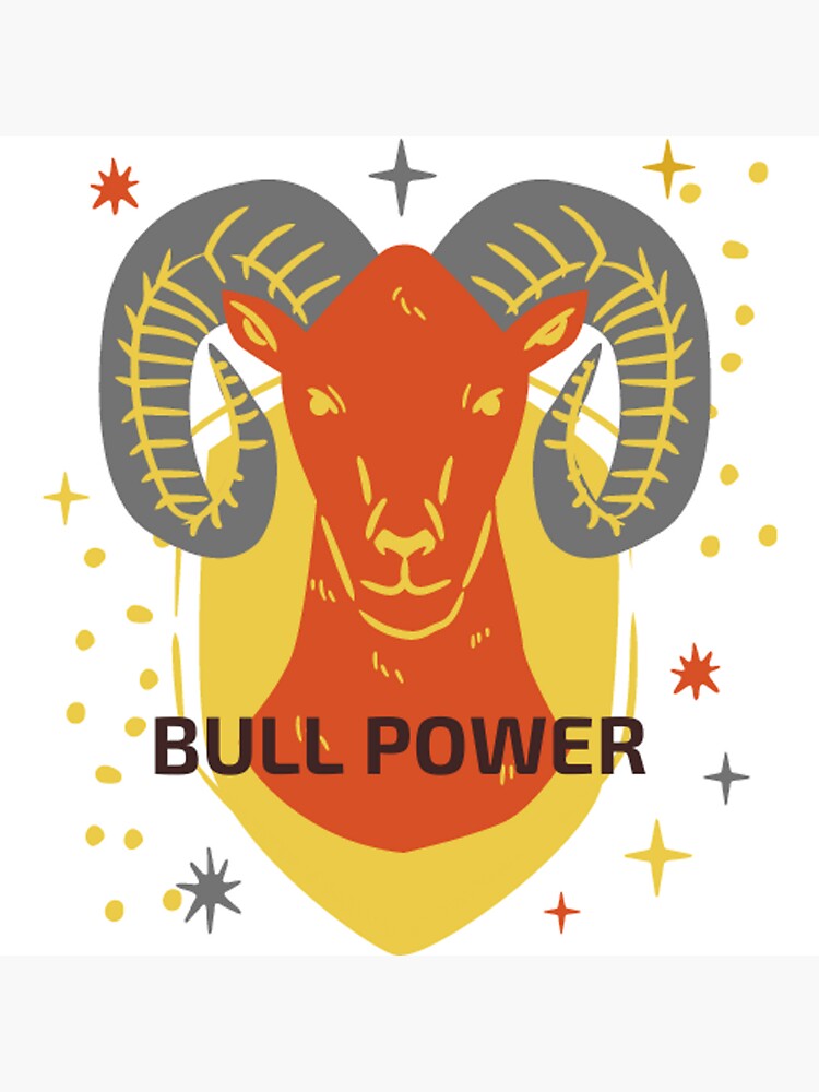 "Bull Power" Sticker by auto44 | Redbubble