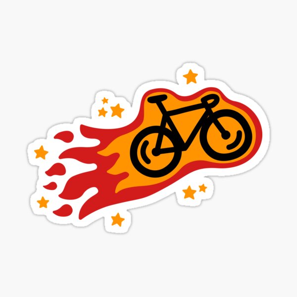"Bicycle Meteor Rocket" Sticker by hadicazvysavaca | Redbubble