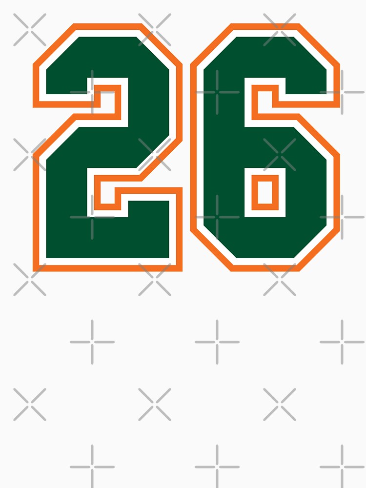 "26 Jersey Number Number twenty-six Straight From Miami" T-shirt for ...