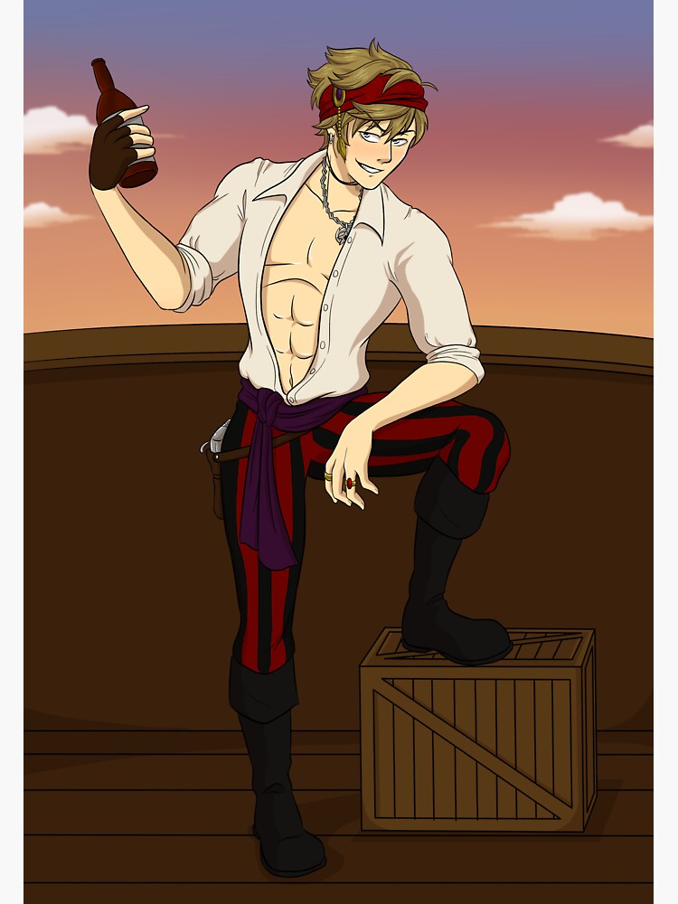 "Stupid Sexy Pirate Weisz" Sticker by tehzeldamaster | Redbubble