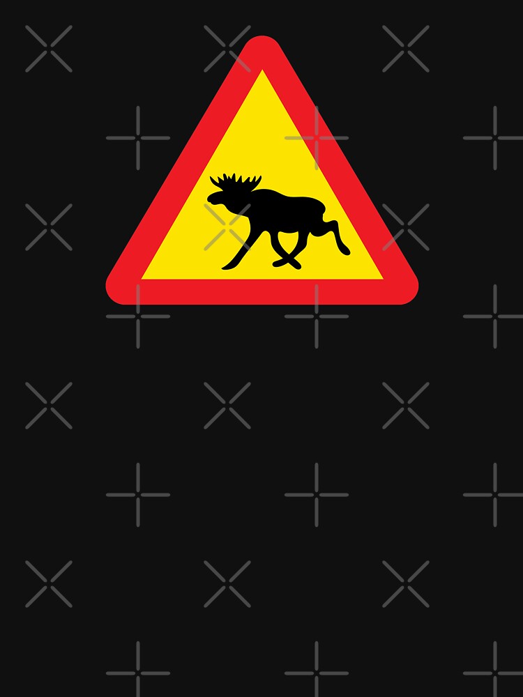 "Swedish Moose Sign | Älgskylt " T-shirt for Sale by LemonbatStudio ...