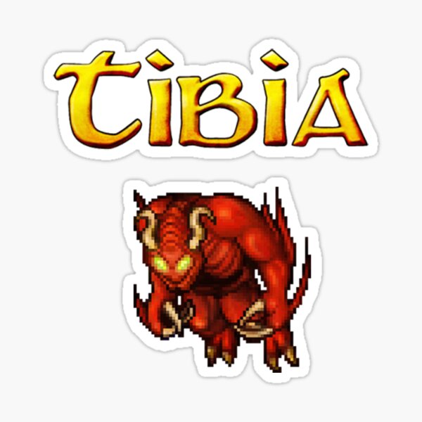 Pegatina «Tibia MMORPG Demon» de Morgarion | Redbubble