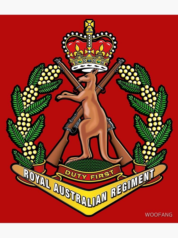 "ROYAL AUSTRALIAN REGIMENT" Art Print by WOOFANG | Redbubble