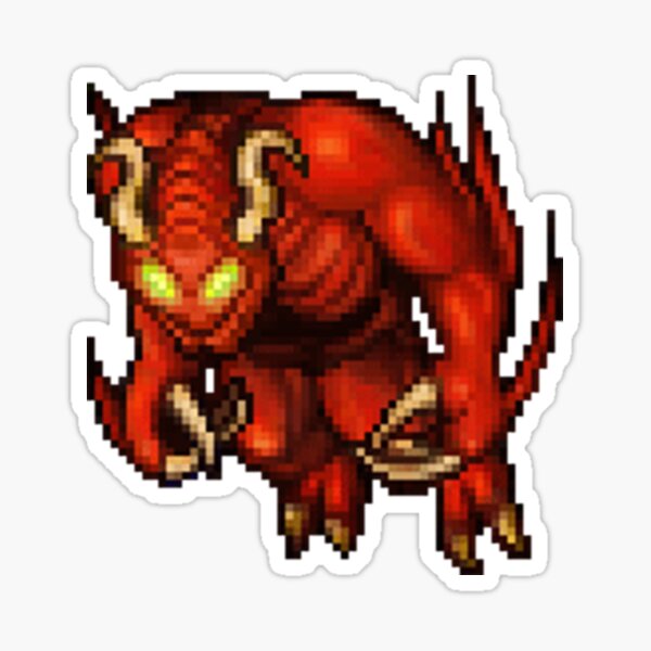 Pegatina «Tibia MMORPG Demon» de Morgarion | Redbubble