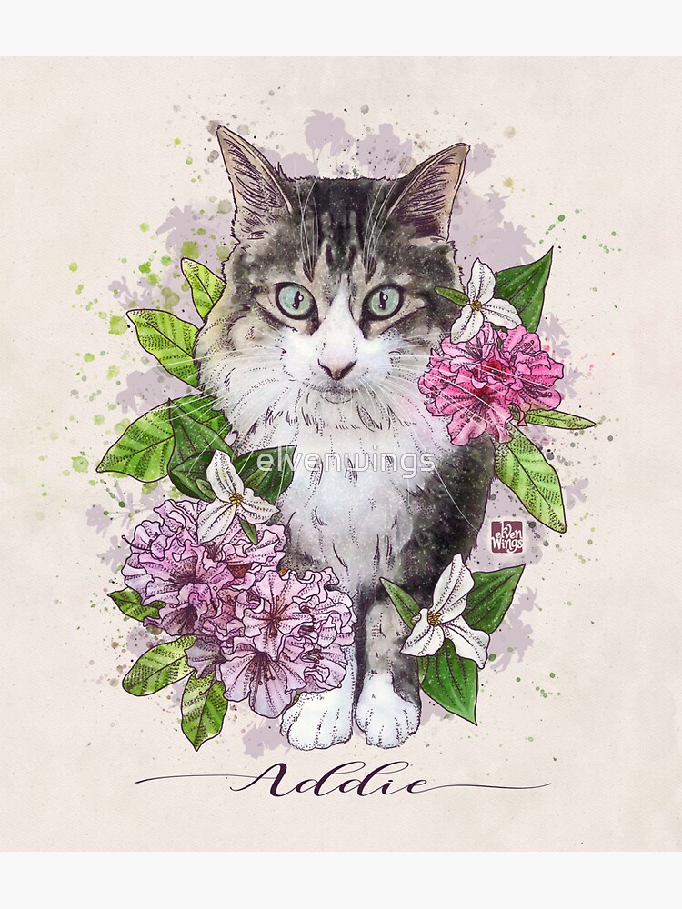 "Addie" Sticker by elvenwings | Redbubble