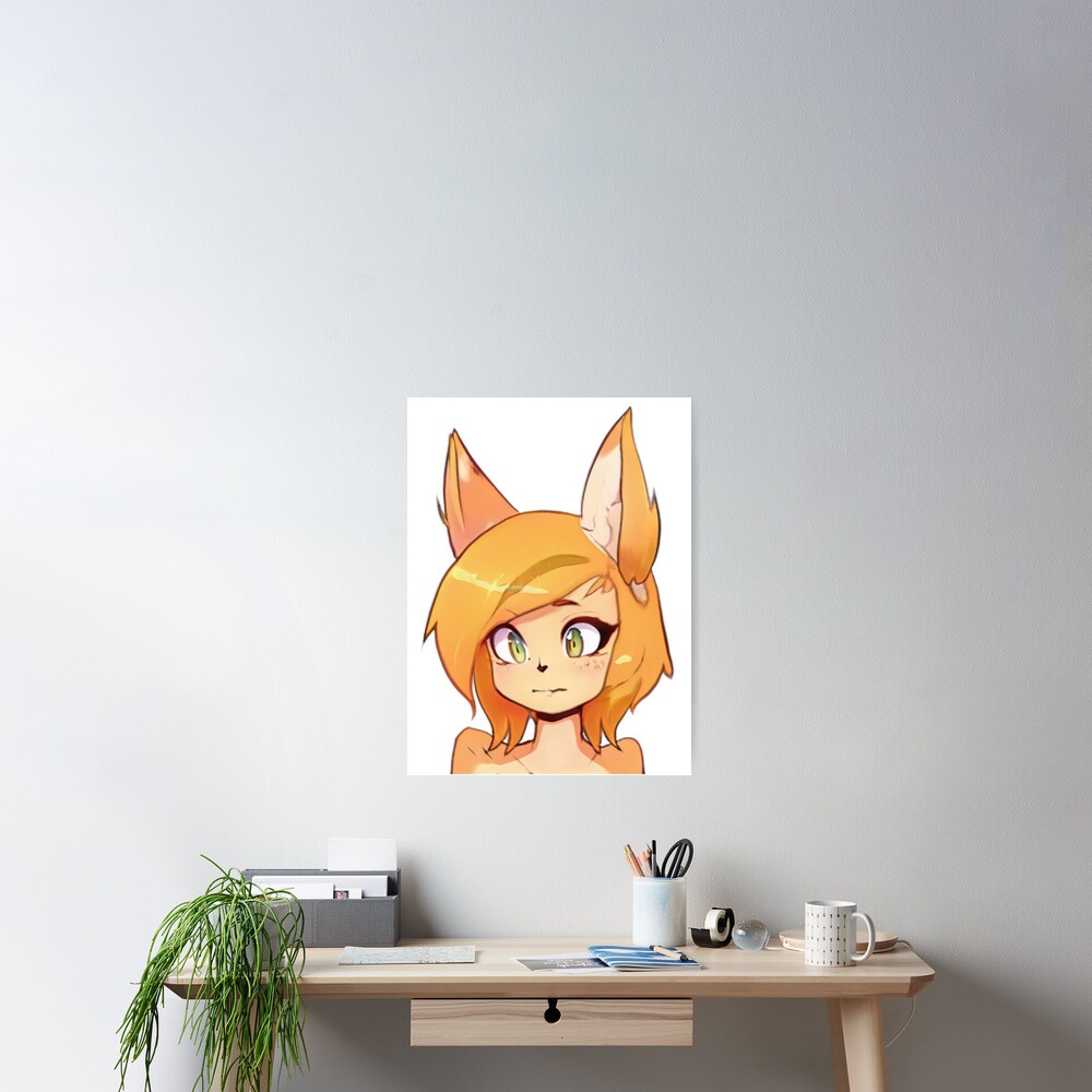 "Femboy Fox" Poster for Sale by HarryTheRipper | Redbubble