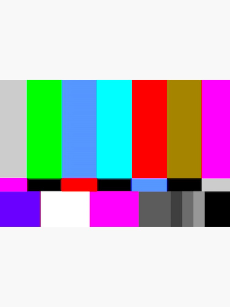 "SMPTE Standard Definition Television Color Bars" Sticker by MR-PAUSED ...
