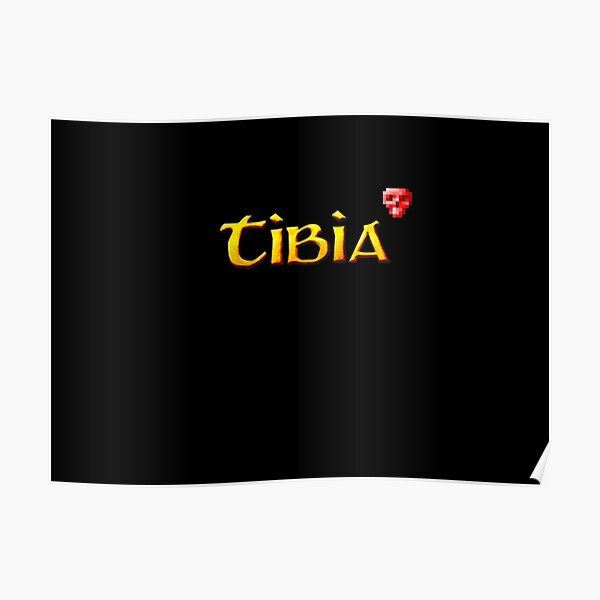 "Tibia MMORPG Videogame Red Skull edition" Poster for Sale by Morgarion ...