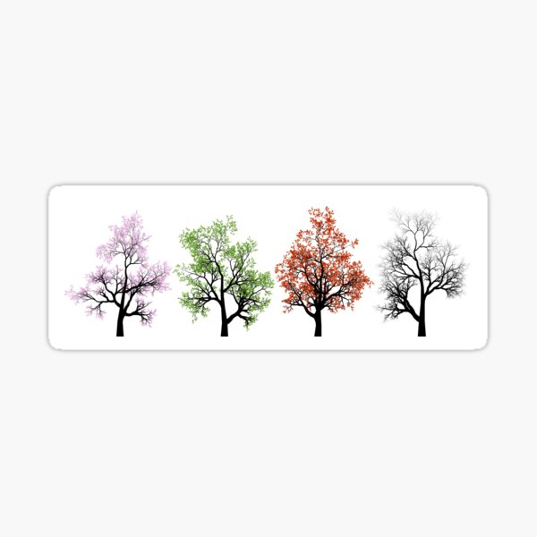 "Four Seasons Colors" Sticker for Sale by jadekandel | Redbubble