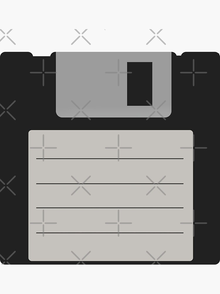 "Floppy disk" Sticker by tinyteacups | Redbubble