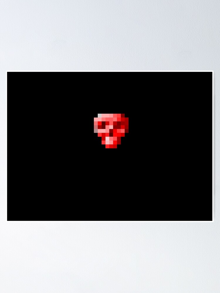 "Tibia MMORPG Red Skull" Poster for Sale by Morgarion | Redbubble
