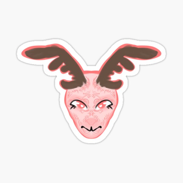 "Cute pink deer" Sticker for Sale by DreamyCloudO | Redbubble