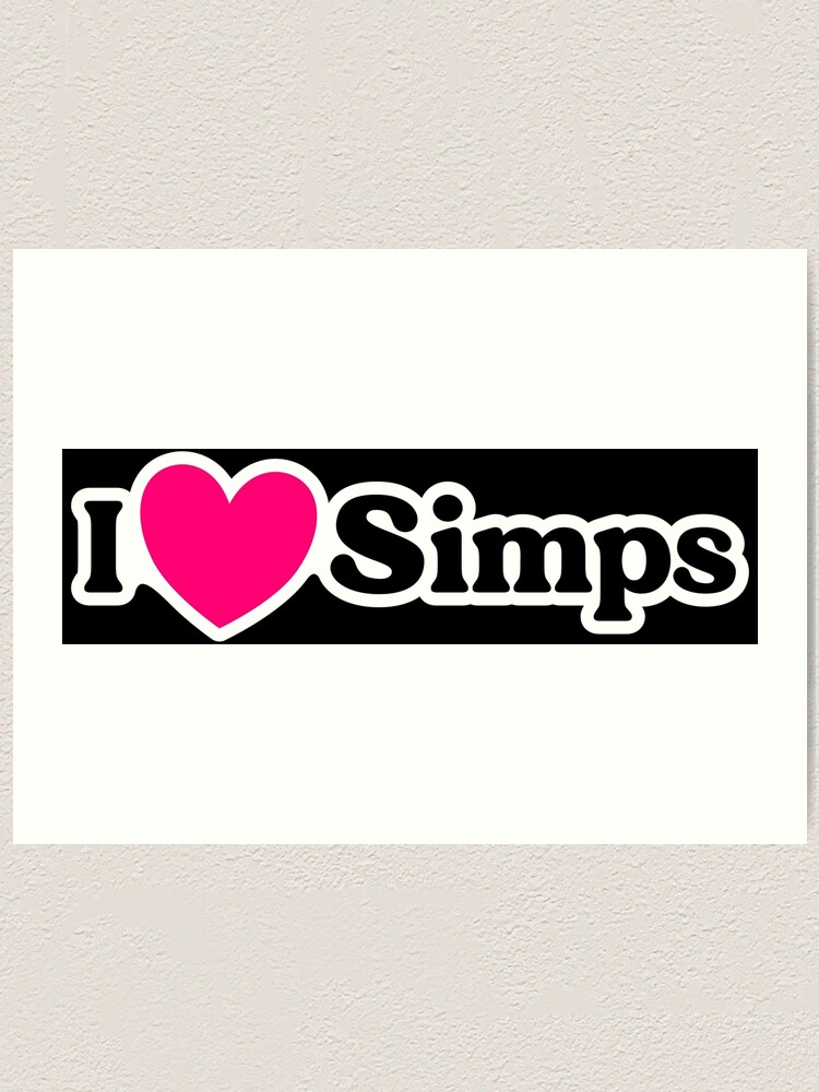 "I Heart Simps" Art Print by love-and-cargo | Redbubble