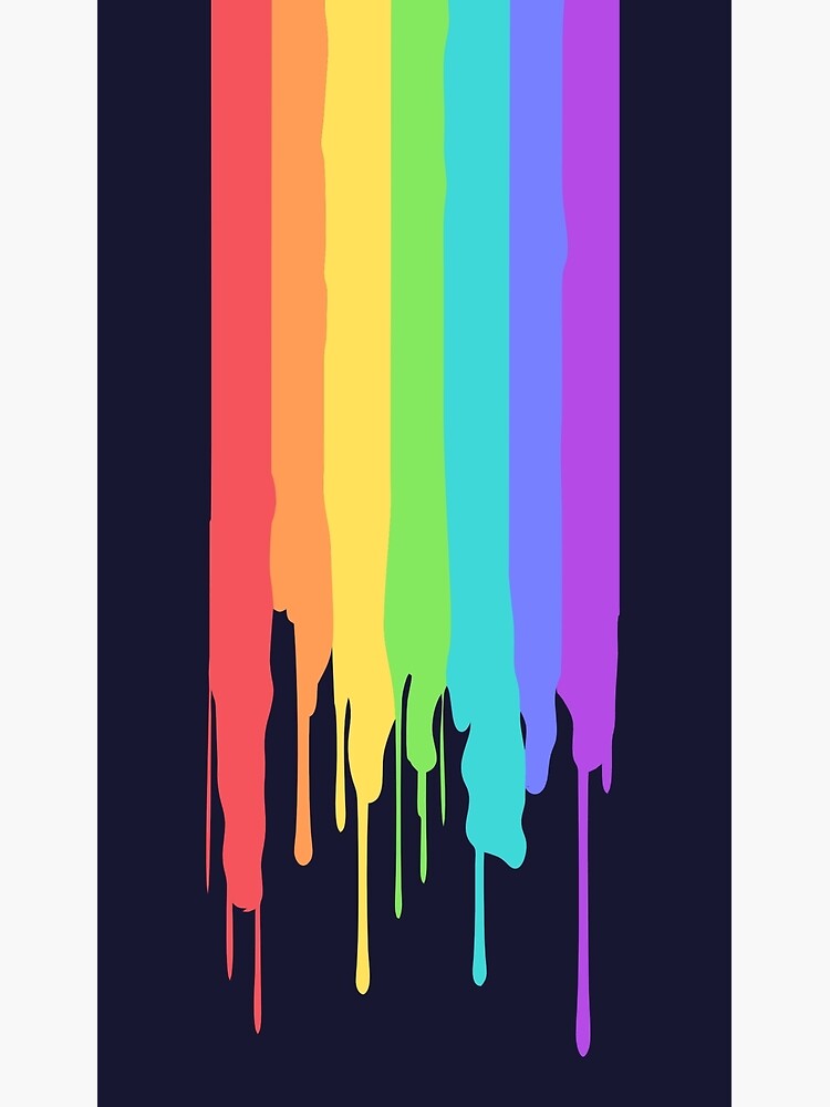 "Dripping Rainbow" Poster for Sale by SNG12 | Redbubble