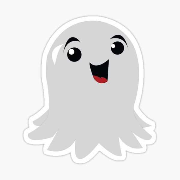 "Friendly Ghost" Sticker by JonasEikeland | Redbubble