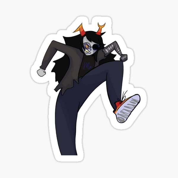 "vriska stepping on something" Sticker for Sale by betivants | Redbubble