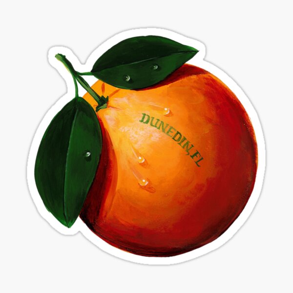 "Steve Spathelf Original Dunedin Florida Orange" Sticker for Sale by ...