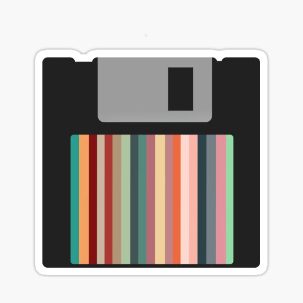 "Floppy disk" Sticker for Sale by tinyteacups | Redbubble