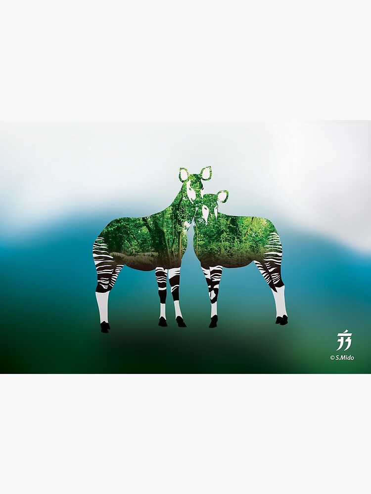 "Mythical Beast: The Okapi" Mask by SlyMido | Redbubble