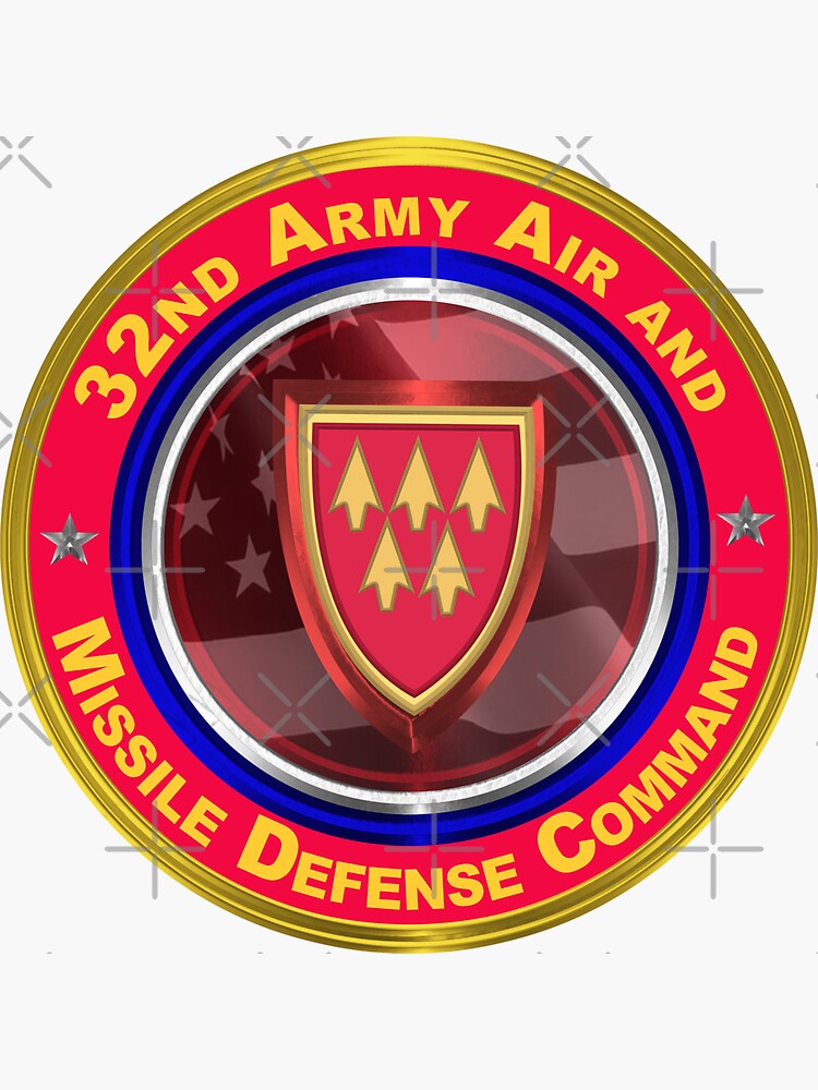 "32nd Army Air and Missile Defense Command " Sticker for Sale by SoldierAlways | Redbubble