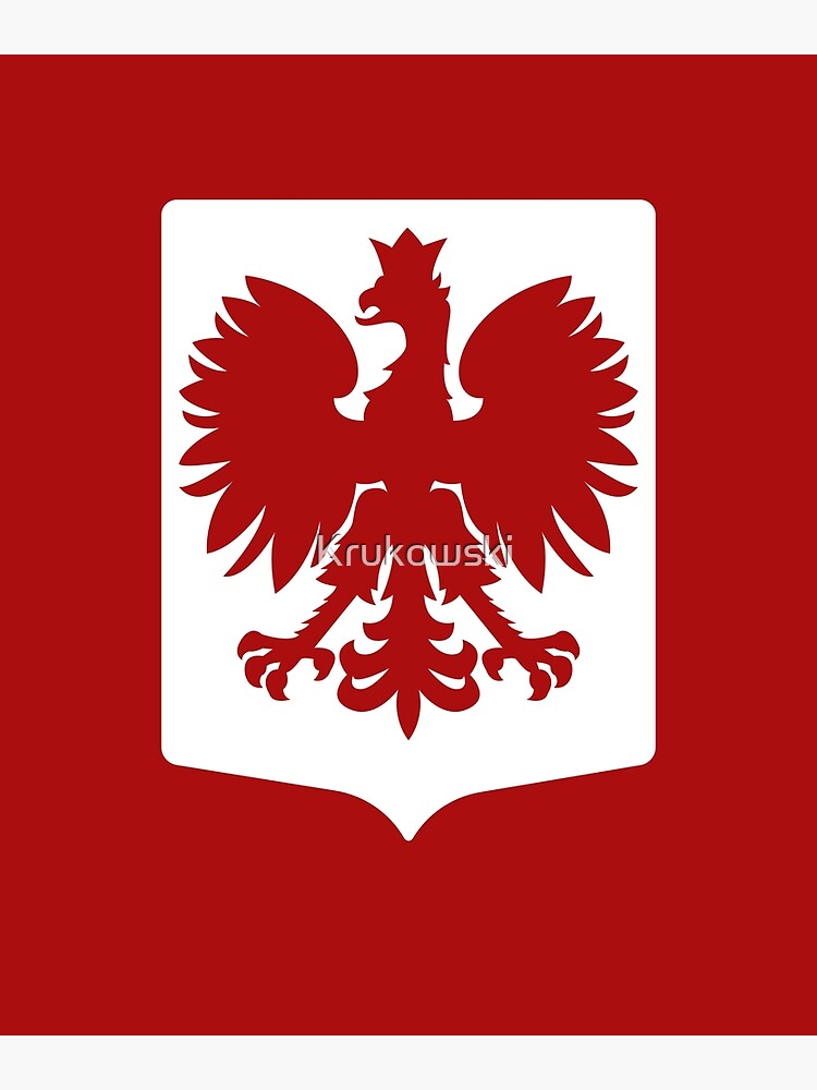 "White Coat of arms of Poland Crest Shield" Poster for Sale by ...
